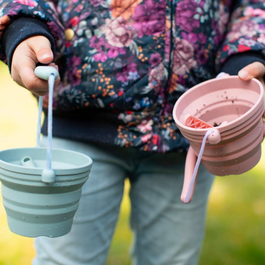 Scrunch Seedling Pot with Trowel – Dusty Rose | Hayllo